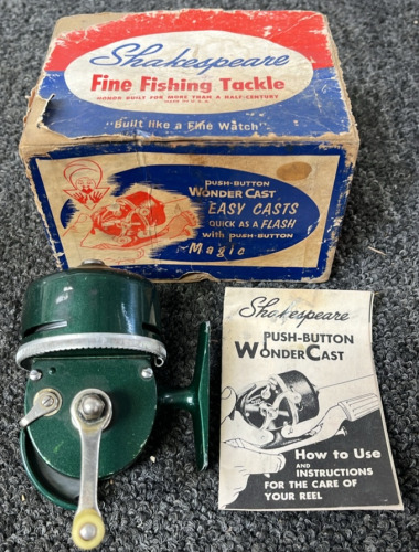 Vintage Shakespeare Wonder Cast Reel w/ Original Box