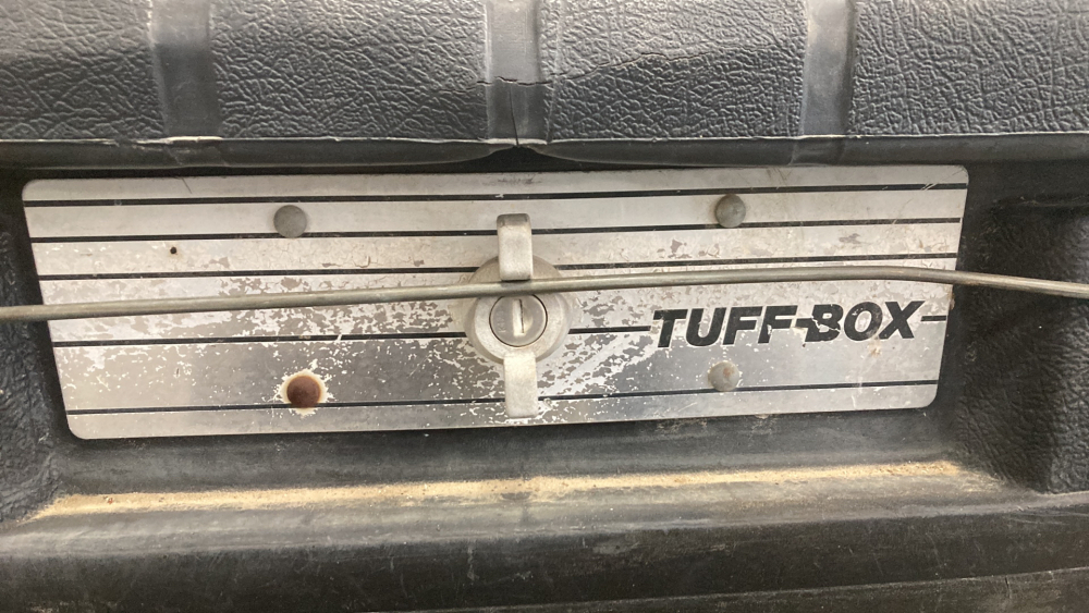 TUFF BOX FULL OF PVC PIPING; PLEASE INSEPCT
