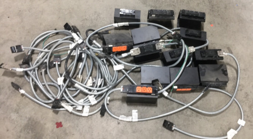 (13) Under Desk/Counter Electric Outlets With Cables Whole System