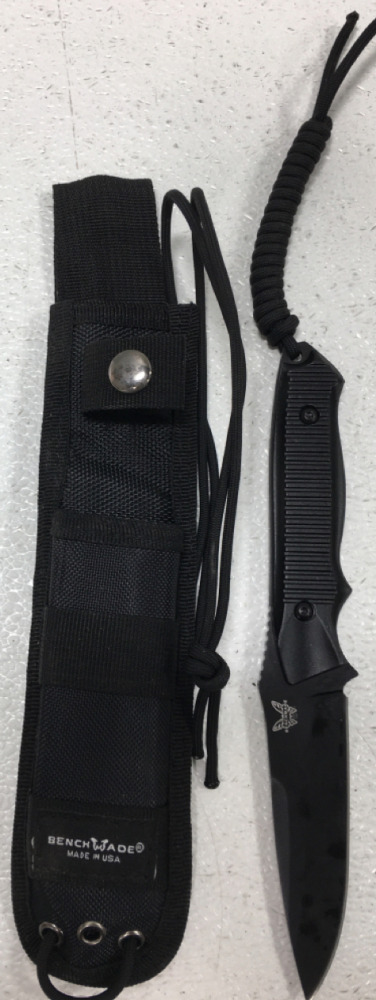 Benchmade Nimravus Knife (4.5 Black) 140BK & Sheath