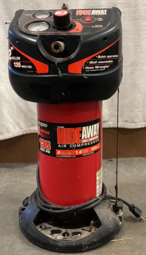 2 GALLON HIDEAWAY WALL-MOUNTABLE AIR COMPRESSOR