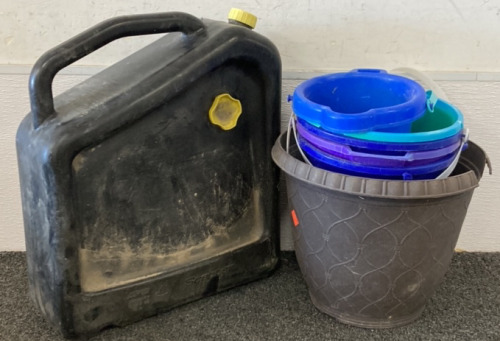 OIL CHANGE BUCKET, SAND BUCKETS, PLANTING POT