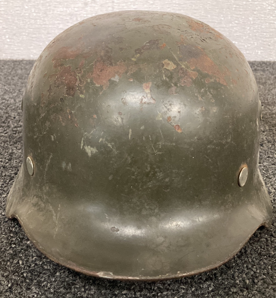 GERMAN MANUFACTURED WWII TYPE M40 STEEL COMBAT HELMET MANUFACTURED BY ...