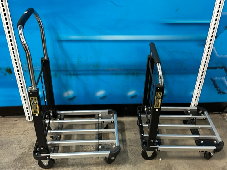 (2) Haul Master Aluminum Folding Platform Trucks