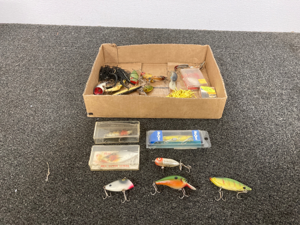 BOX OF FISHING LURES