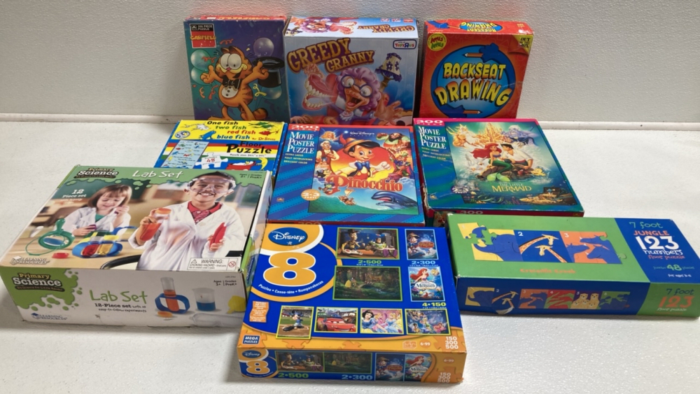 Young Kids Games: (6) Puzzle Boxes, Backseat Drawing, Greedy Granny ...