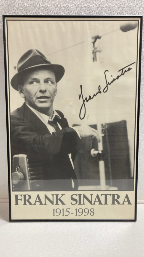 Framed Frank Sinatra Poster