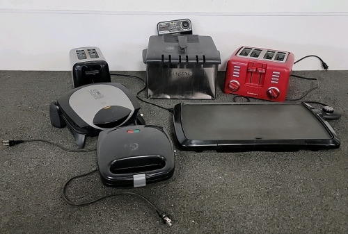 PRESTO PRO FRY DEEP FRYER, PRESTO FLAT TOP, CRUISINART TOASTER ...