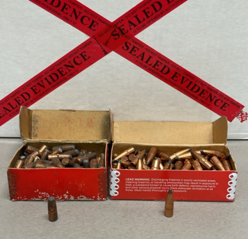 (100) 30 Caliber 150 Grain .308 Round Nose Bullets, (100) 30 Caliber ...