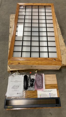 90’s Call Center Positive Work Account Box Unit w/ Beta-Brite LED Sign