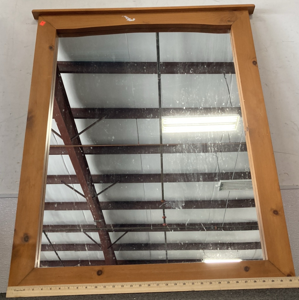 Sturdy Wooden Framed Mirror