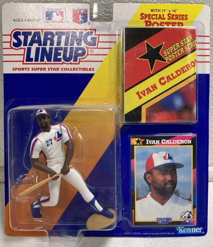 Starting Lineup 1992 Ivan Calderon Figure and Card