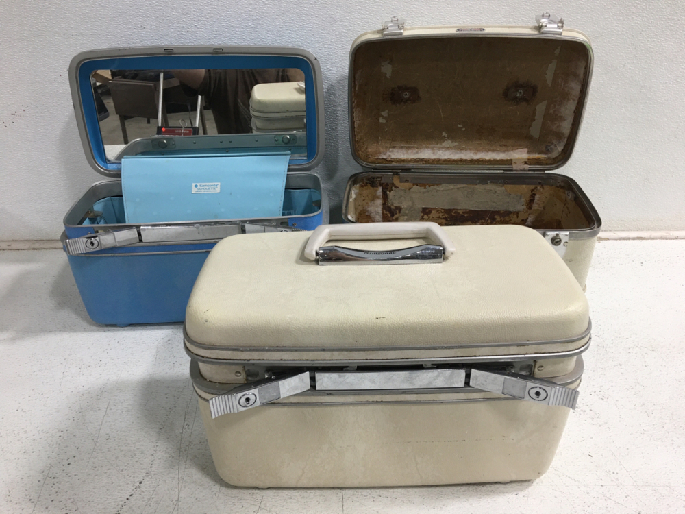 3)Vintage Samsonite Small Cases 7x14