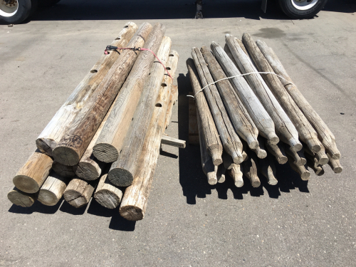 4 Rail Log Fence 27 Rail Logs 12 Fence Posts