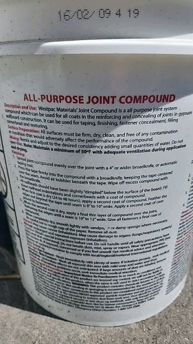 (2) 4 Gallon All Purpose Joint Compound Bucket