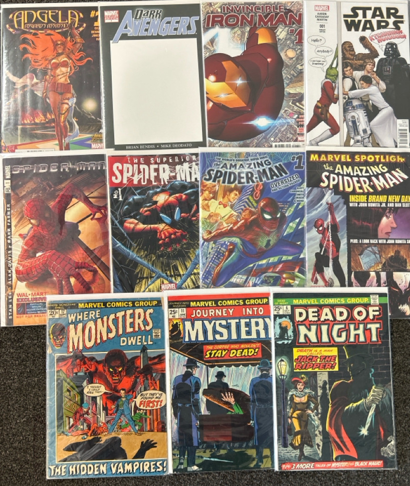 Classic Marvel Horror Comics, Also Featuring Spider-Man, Ironman & More