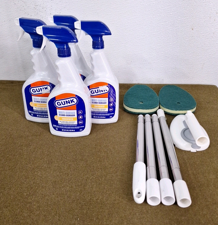 (4) 32-Oz Bottles Of GUNK, Multi-Surface Cleaner Degreaser & (1) Tub ...