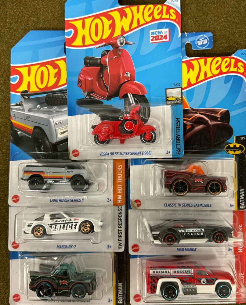 (7) Hot Wheels In Original Packaging