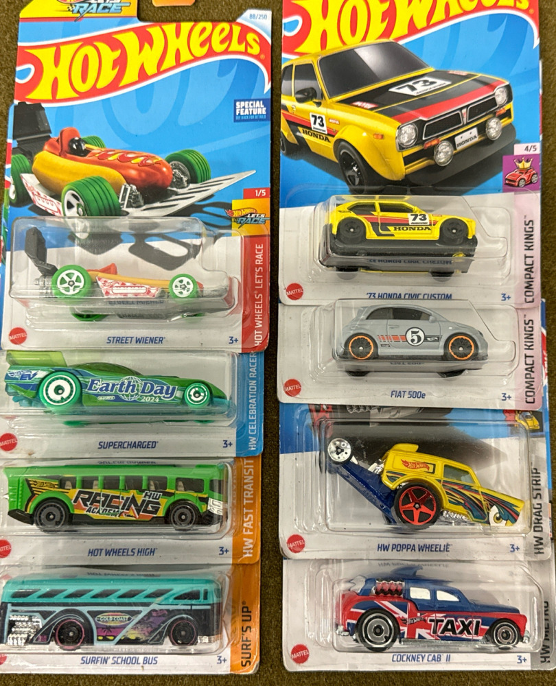 (8) Hot Wheels In Original Packaging