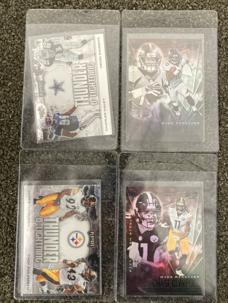 Large Set Of NFL Cards Including Rob Gronkowski, Travis Etienne, James ...