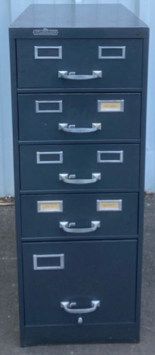 5 Tier Master Lifer Filing Cabinet 29”x15”x41”
