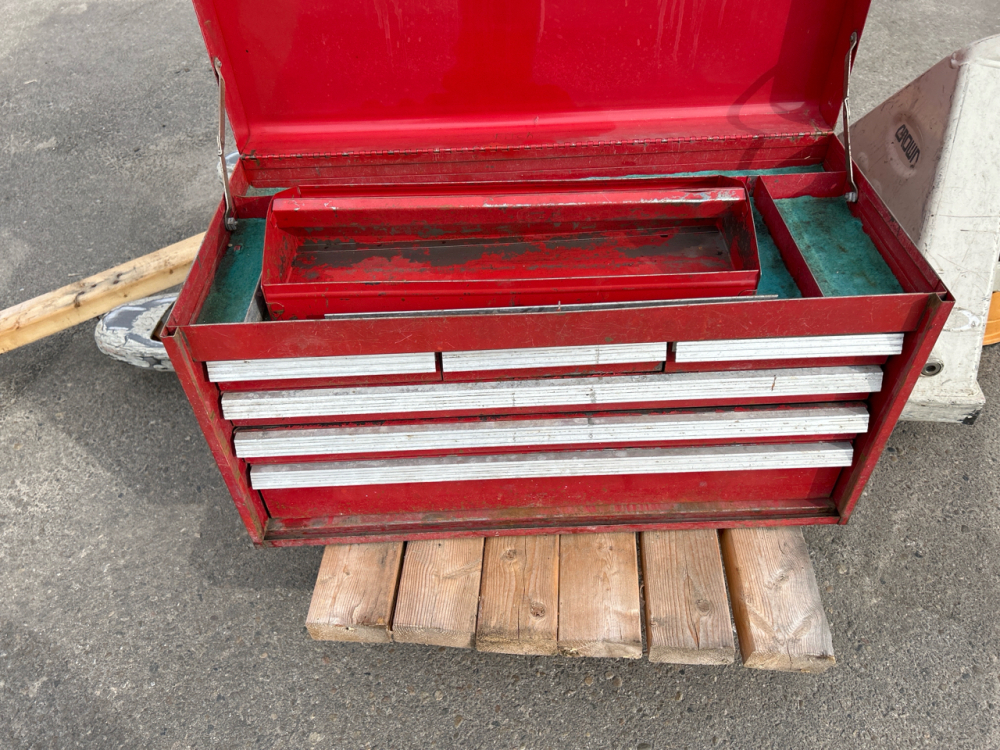 (2) Red Tool Boxes