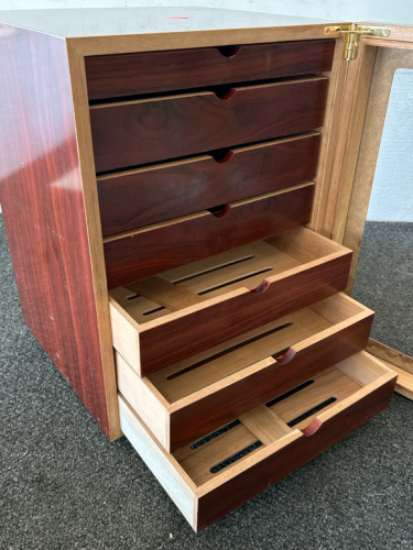 Thompson 7 Drawer Cedar Wood Cigar Humidor Cabinet Box