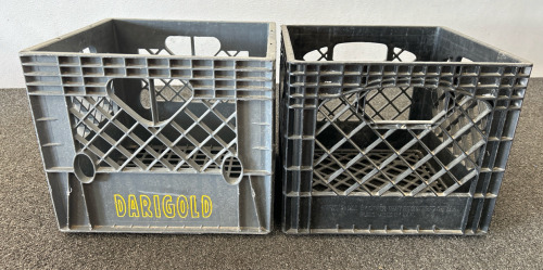 (2) Milk Crates