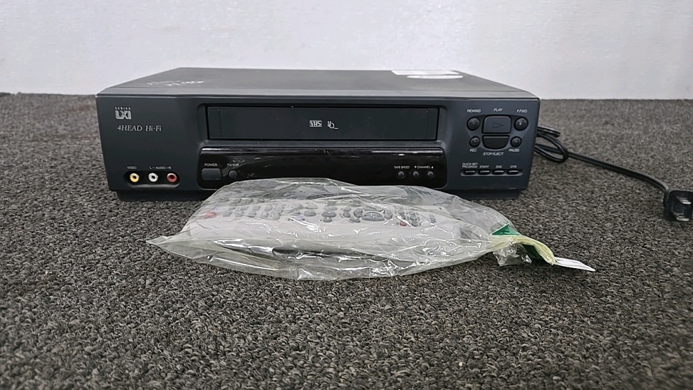 (1) LXI Series 4Head Hi-Fi VHS Player with Remote