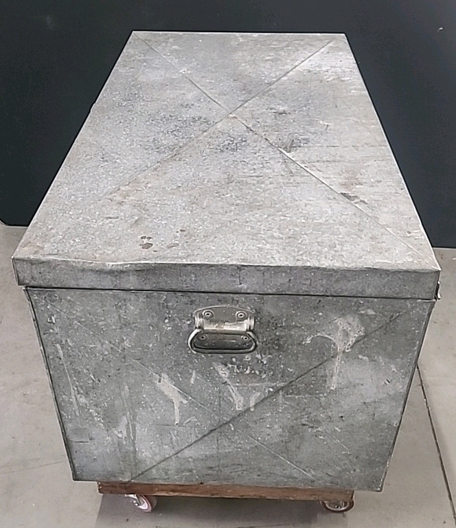 Metal Box with Wheels 42 Lx2'Wx23 H