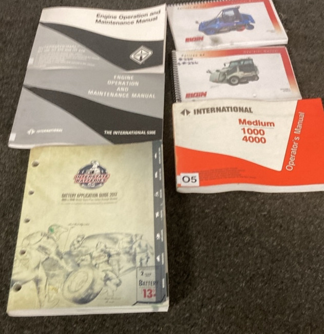 VARIETY OF OPERATING MANUALS.