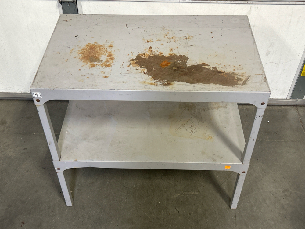 Metal 2-Tier Shop Table