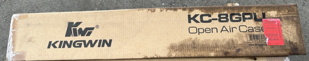 Kingwin 8 GPU Miner Rig Case Frame (r7)