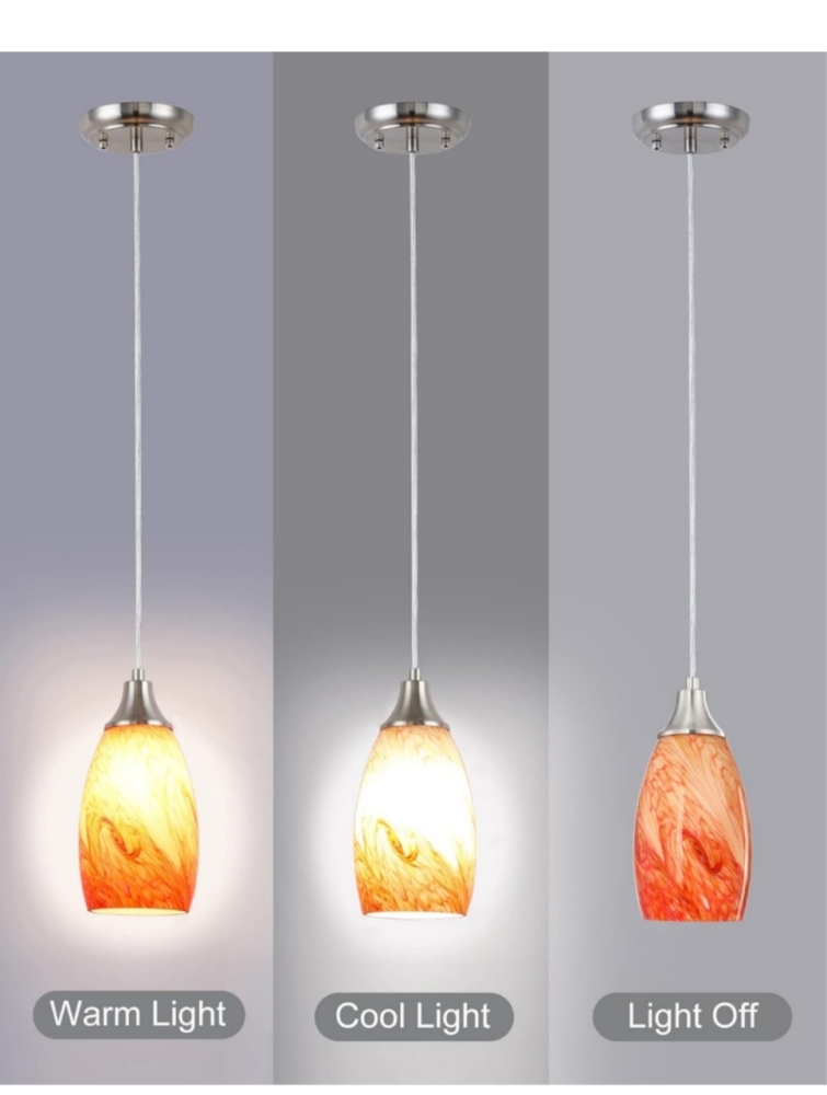 Rain Lighting Red Glass Hanging Pendant Light Fixture 4.65 and Whole ...