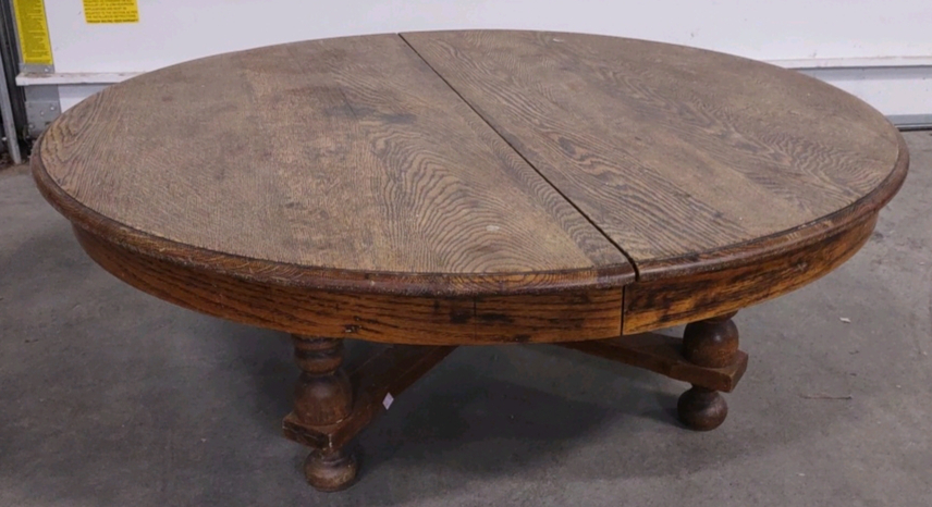 (Light Wood) Round Coffee Table