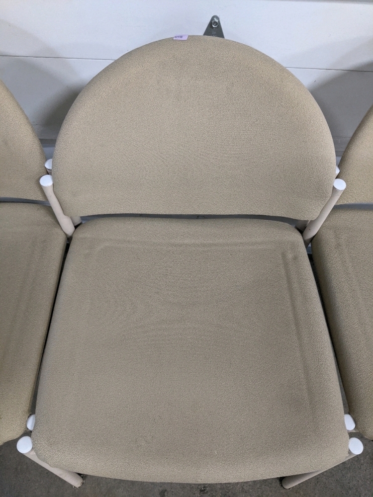 (6) Tan Upholstered Chairs - Model 95-1D - Matching Set