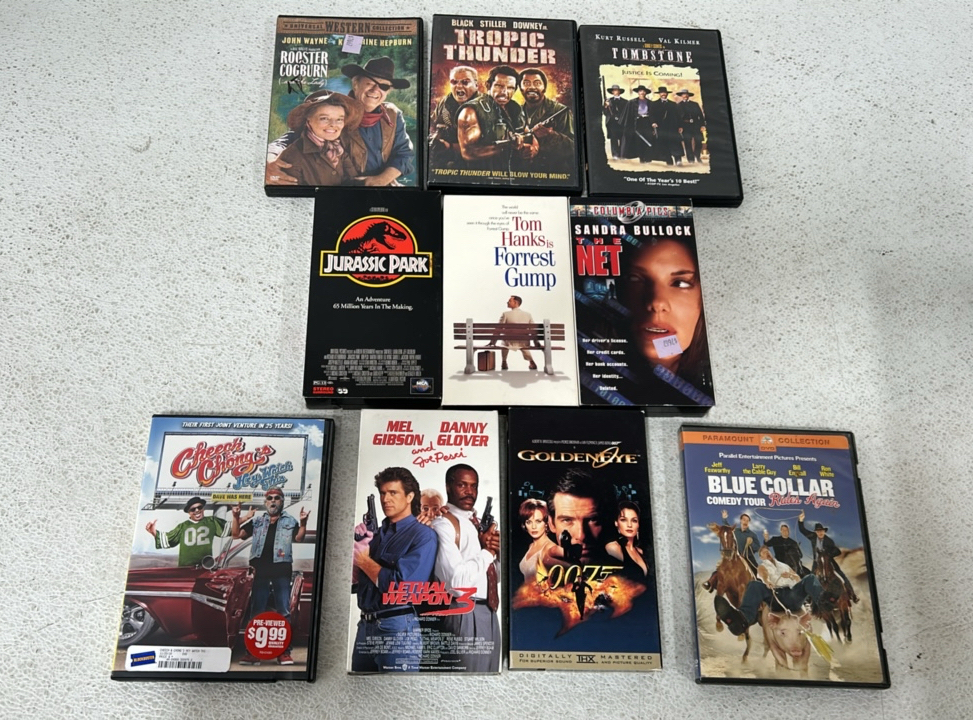 (1) Box Of VHS & CD’s