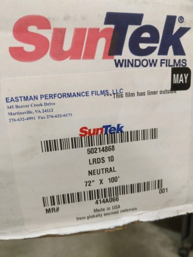 Eastman Performance Films SunTek LRDS 10 Neutral 72 x100'