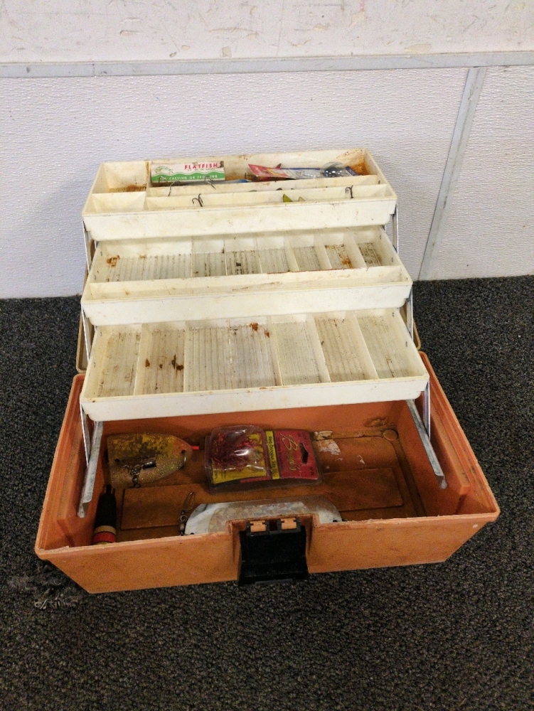 VINTAGE Tackle Box with Tackle