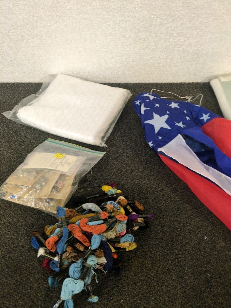 American Flag Streamer, Sewing Thread, and More
