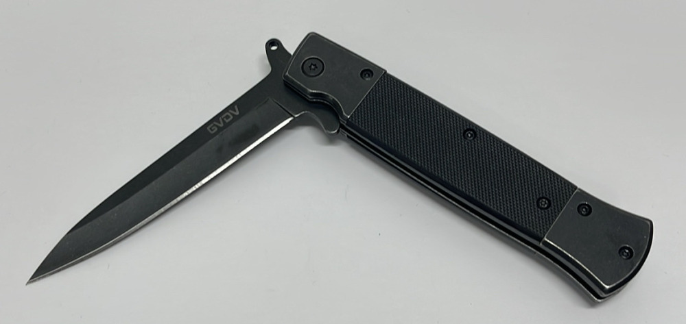 GVDV Folding Knife With 4-1/2” Blade W/ Sharpening Stone