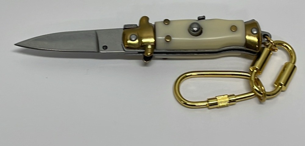 Mini Vintage Style Working Switchblade Knife Keychain