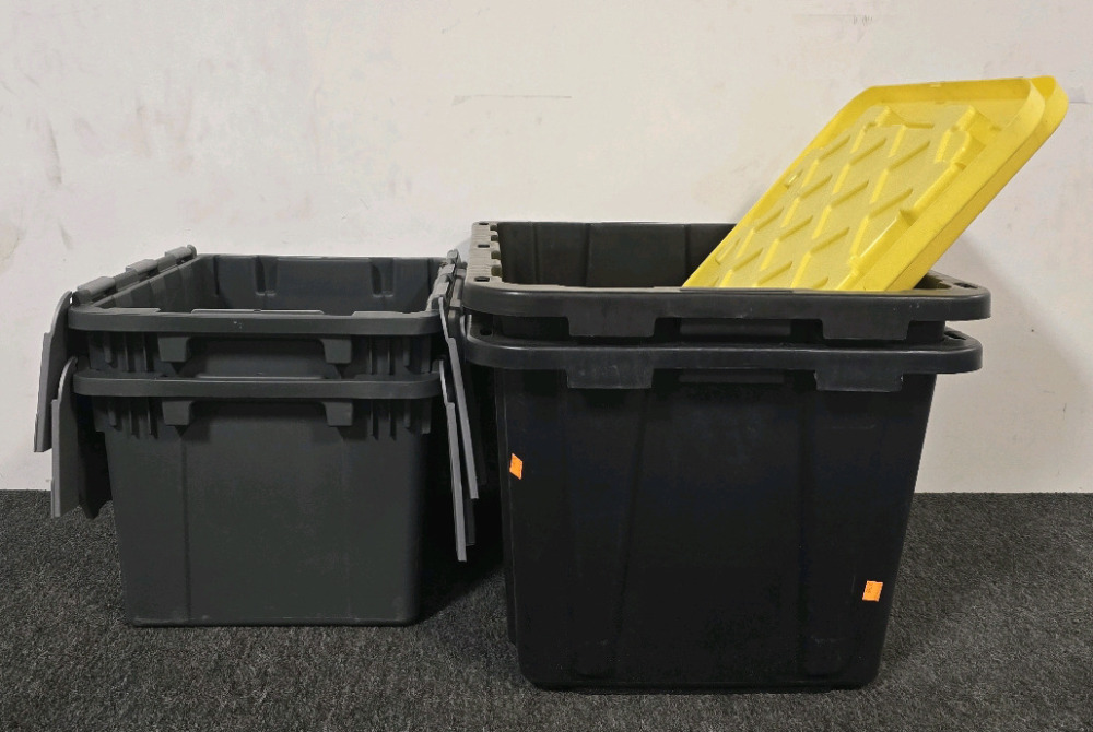 (4) Heavy Duty Totes