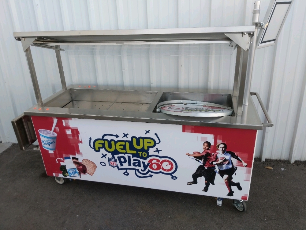 ColorPoint Stainless Grab n Go Ice Cart Portable Work Counter 84x30x60