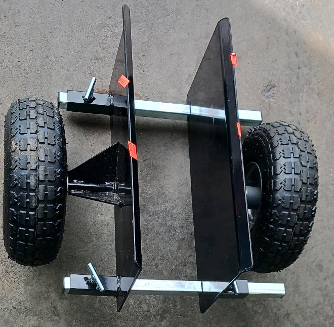 (1) Pentagon Panel Pusher Dolly - Heavy-Duty Tires