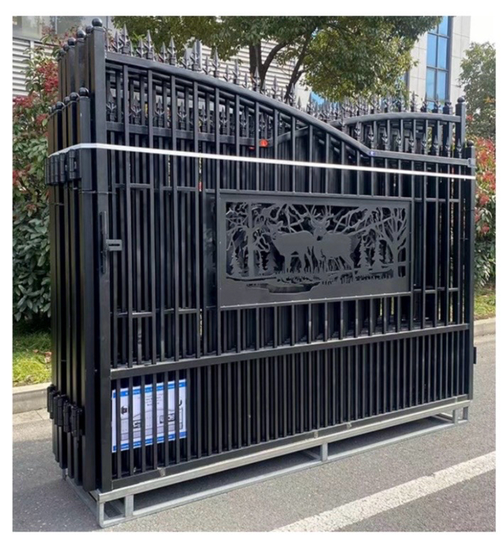 20 Ft Bi-Parting Wrought Iron Driveway Gate