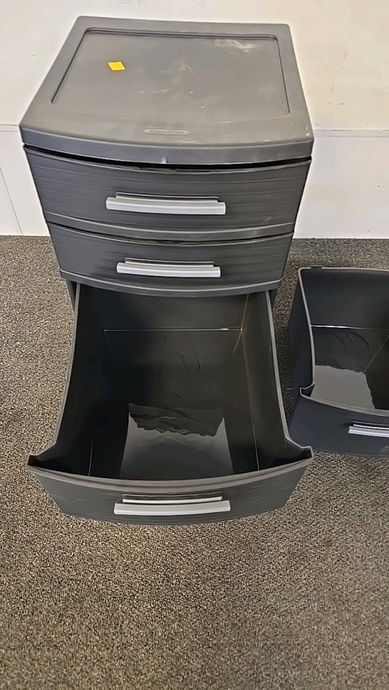 (2) Brightroom 4 drawer tower in Black
