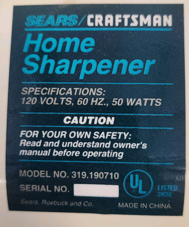 Sears Craftsman Home Knife Sharpener, Paper Targets, d-CON Mice Traps ...