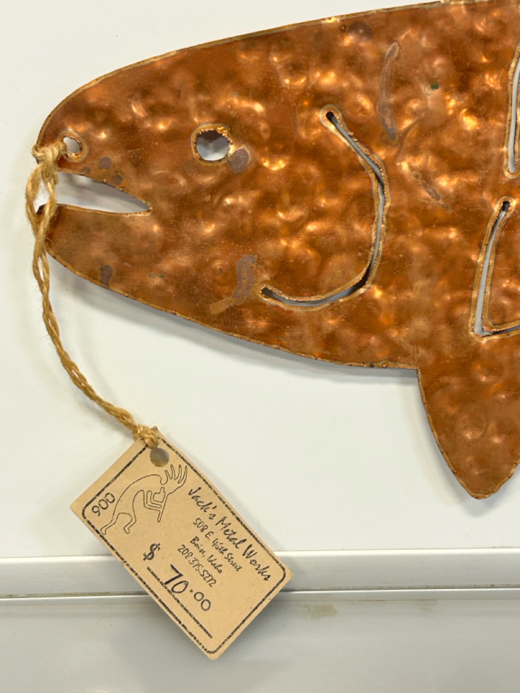 Hammered Copper Trout by Jacks Metal Works