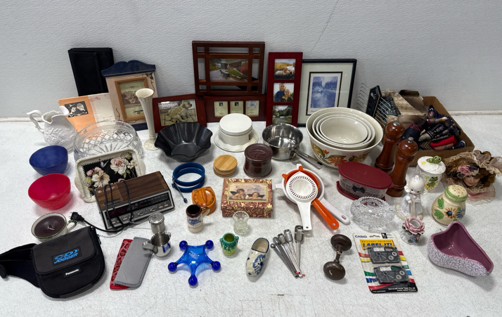 Assorted Home Good, Kitchenware And Glassware